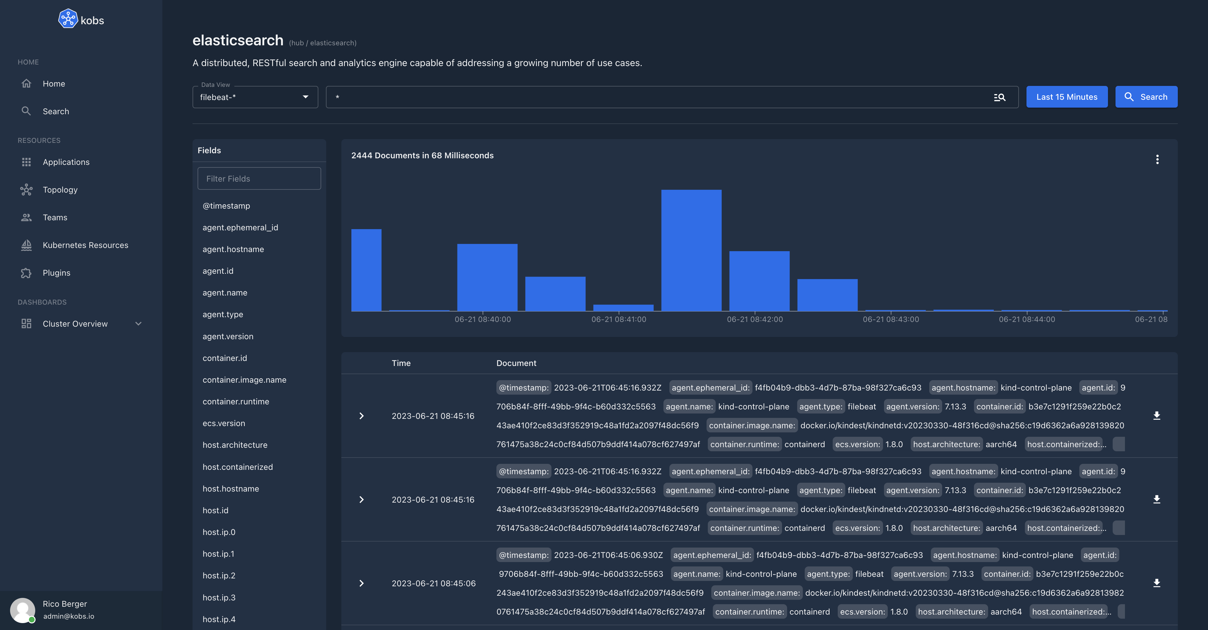 Elasticsearch Kobs